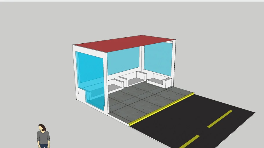 Bus Stop | 3D Warehouse