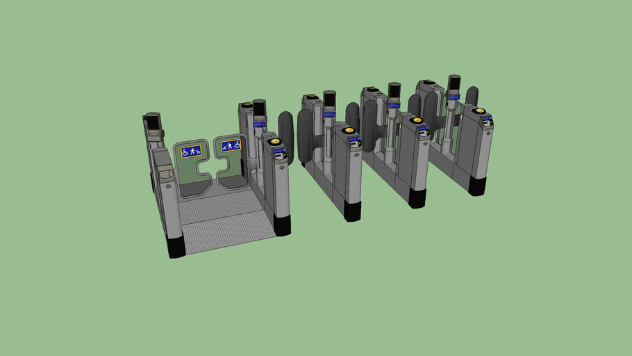 London Underground Ticket Barrier | 3D Warehouse