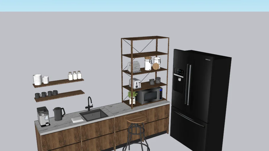 small work room kitchen | 3D Warehouse