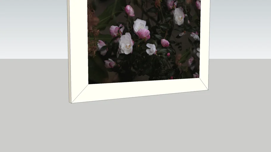 Floral Artwork in a Frame | 3D Warehouse