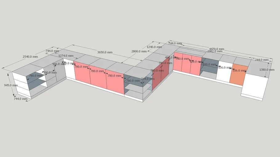 buffet counter Leeli lounge | 3D Warehouse