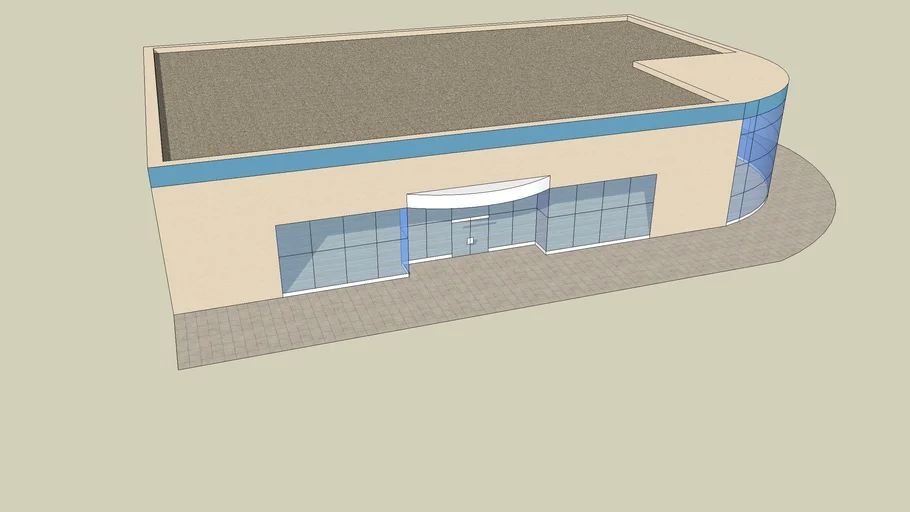 Modern Retail Or Office Space | 3D Warehouse