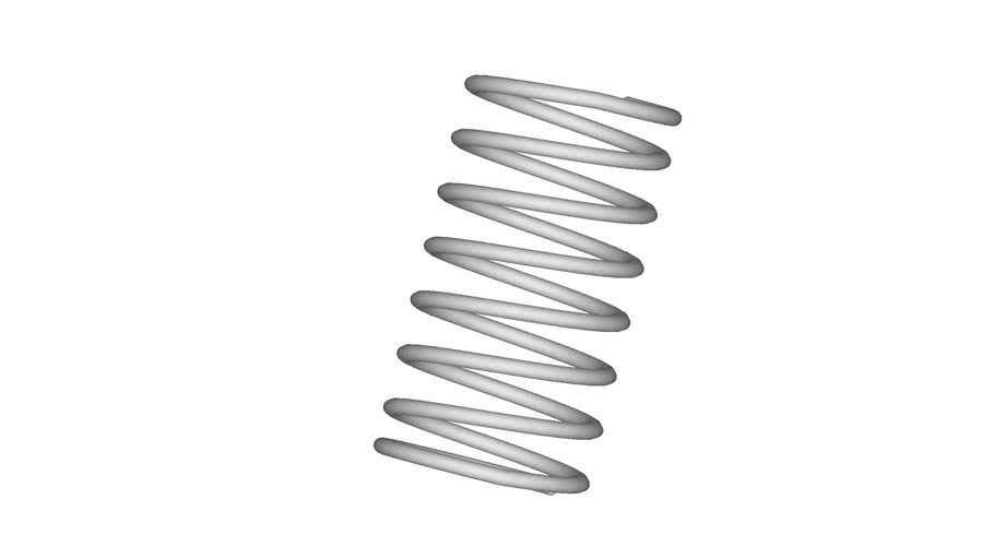 Compression Spring 8 Coil | 3D Warehouse