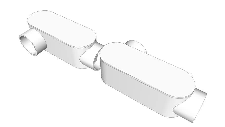 LL and LR PVC Condulets | 3D Warehouse