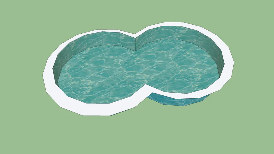 Simple, shallow peanut-pool | 3D Warehouse