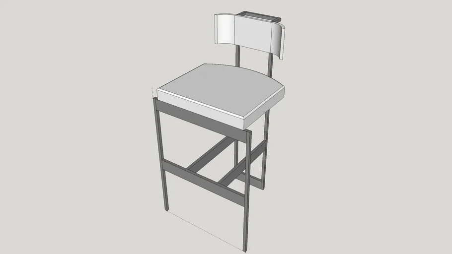 Alto Counter Stool from Powell & Bonnell | 3D Warehouse