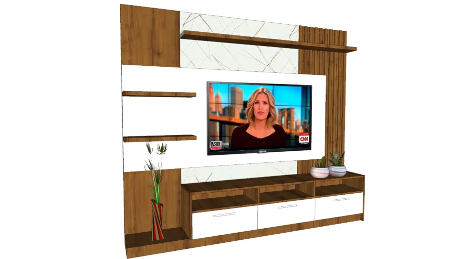 MODULAR TV UNIT FOR INTERIORS | 3D Warehouse