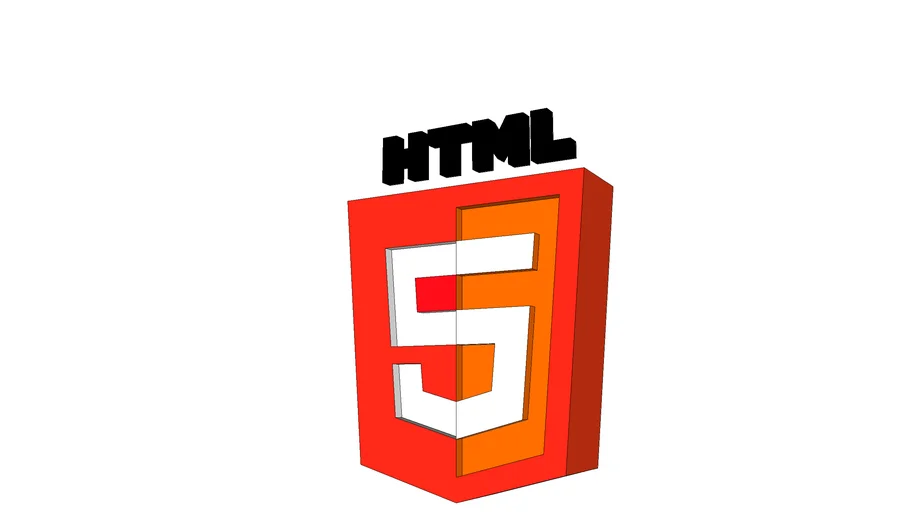 HTML5 logo | 3D Warehouse