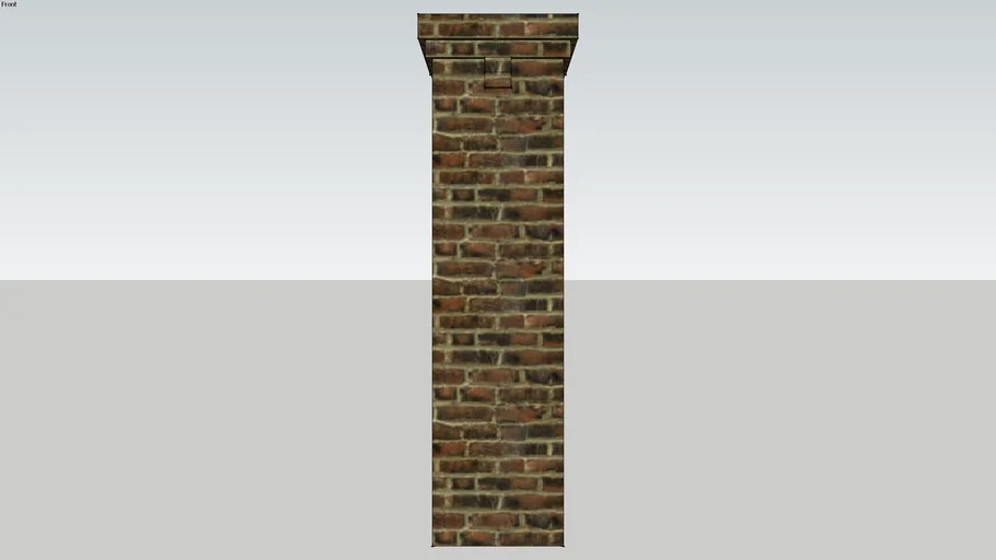 Brick Column - 20 inch | 3D Warehouse