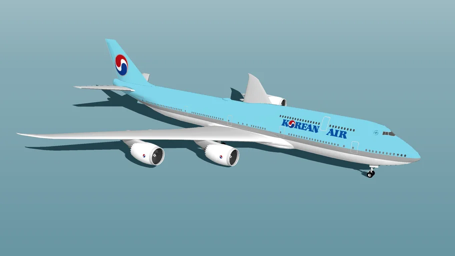 Korean Air Boeing 747-800 Aircraft | 3D Warehouse