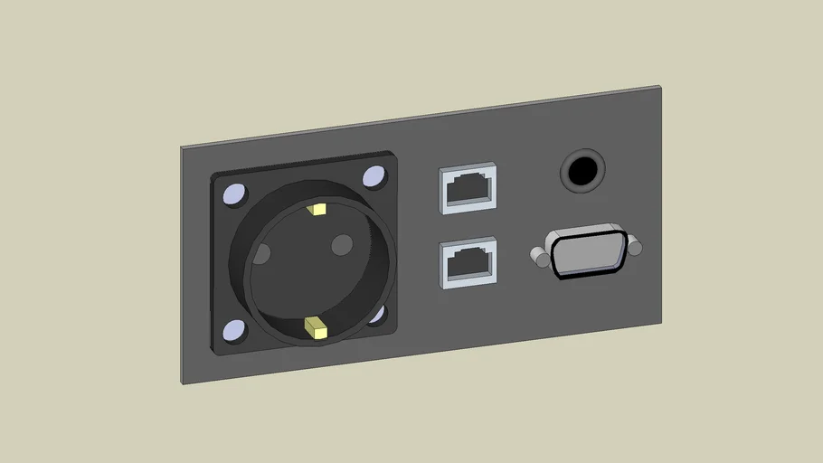 ConnectingPlateVGA+LAN+Power | 3D Warehouse