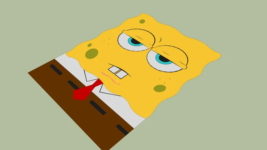 2D spongebob | 3D Warehouse
