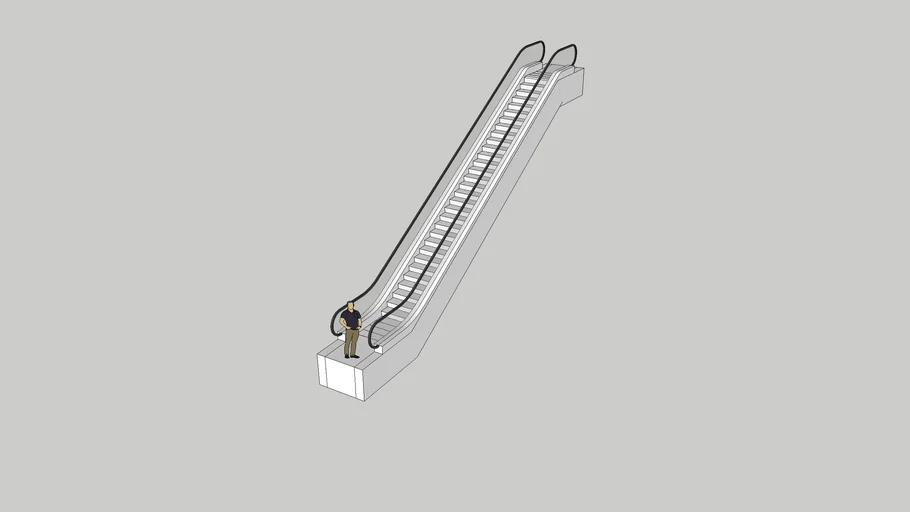 Dynamic Escalator (Input Floor Height) | 3D Warehouse