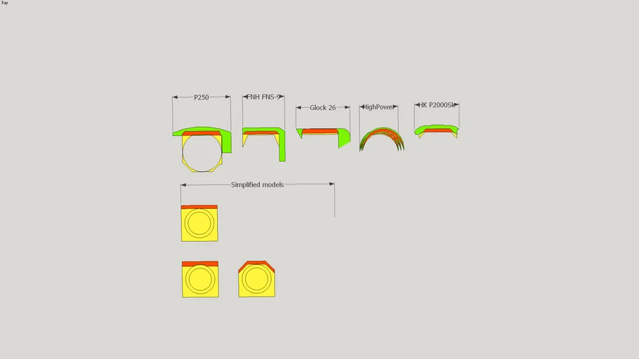 Design Study - Handgun Locking Lug Contact Area | 3D Warehouse