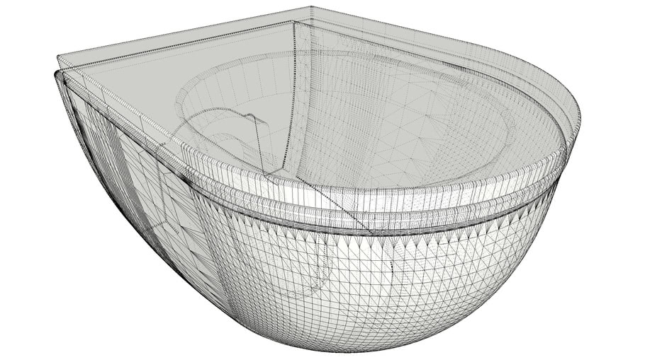 wc closet toilet modern design | 3D Warehouse