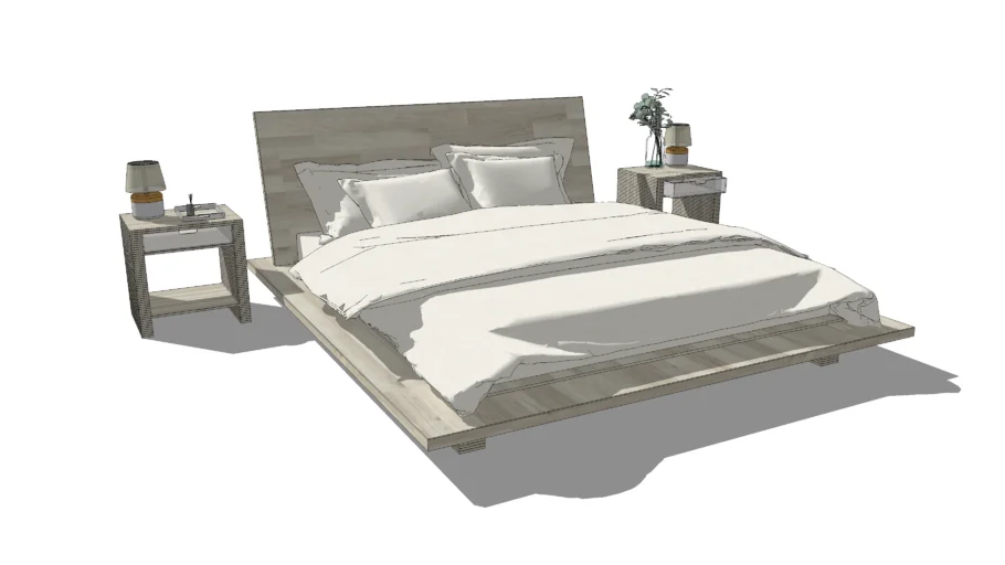 decorated bedroom set | 3D Warehouse