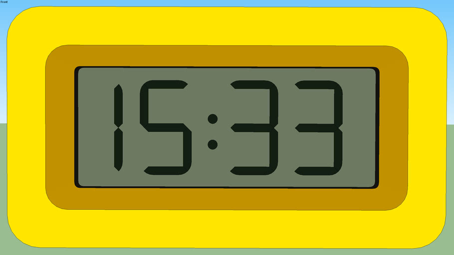digital clock face | 3D Warehouse