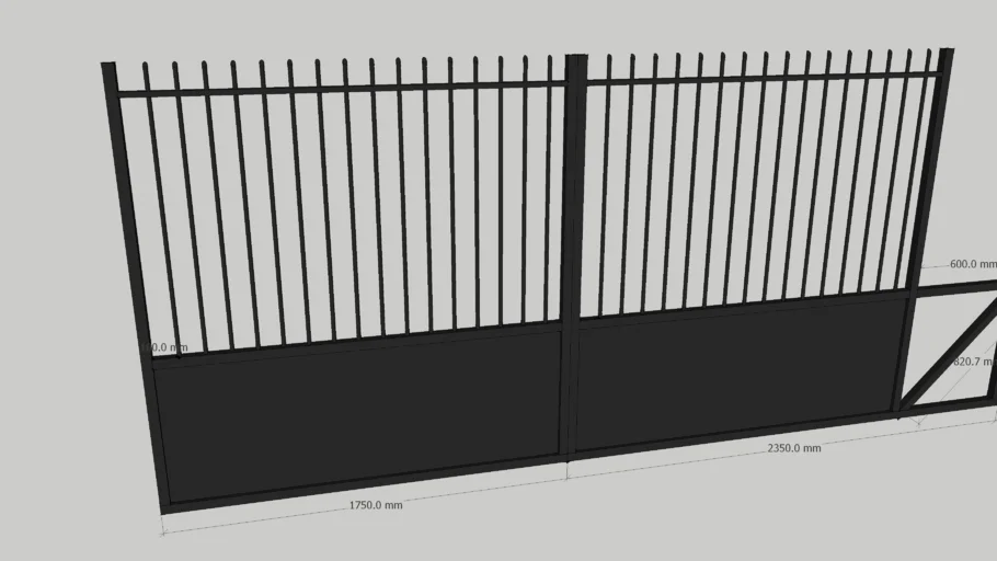 sliding gate | 3D Warehouse
