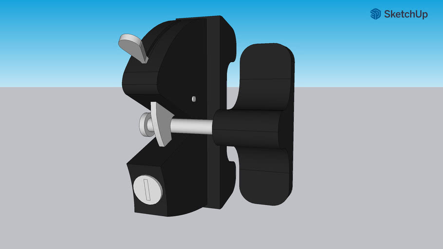 Gate Latch, single sided | 3D Warehouse