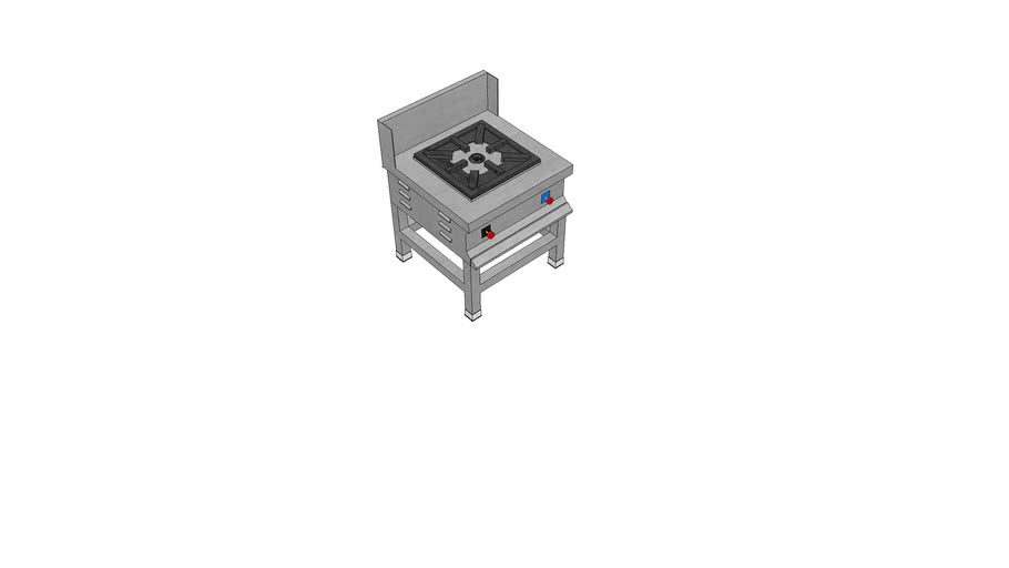Commercial Single Burner Stove | 3D Warehouse