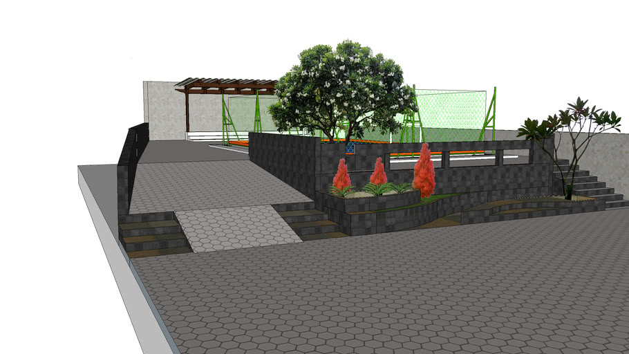 lapangan dan parkir | 3D Warehouse
