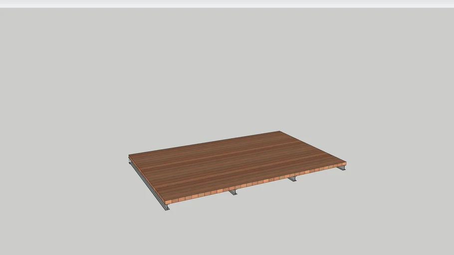 2.5m x 4m modular bridge deck middle section | 3D Warehouse