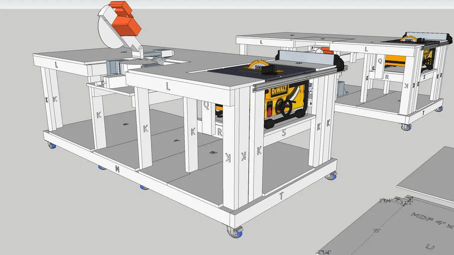 mobile workbench | 3D Warehouse