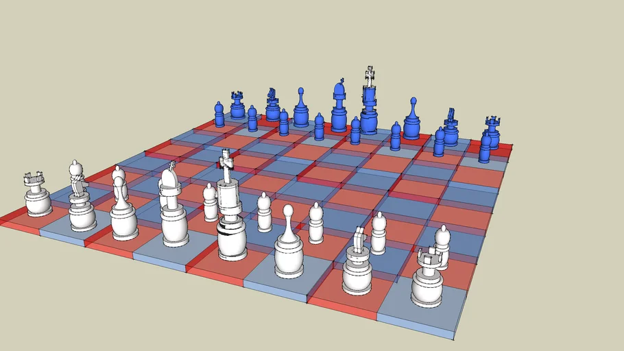 chess set by Grandpa | 3D Warehouse