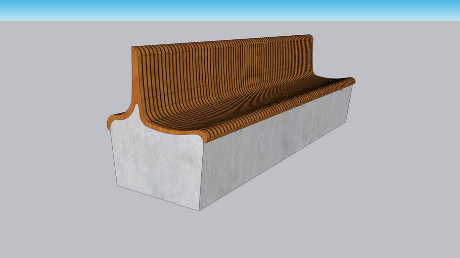 Wooden Bench | 3D Warehouse