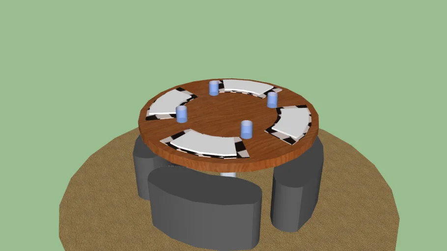 Circular Dining Table | 3D Warehouse