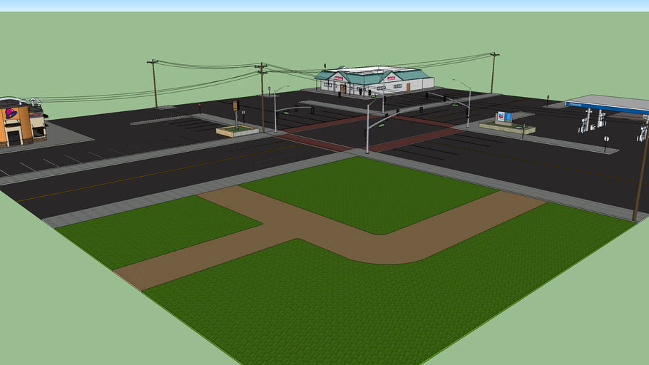 Los Angeles intersection 1 | 3D Warehouse