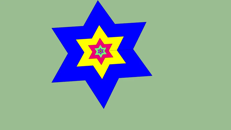 10, 6 pointed stars | 3D Warehouse