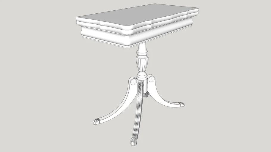 Tea-Table untextured | 3D Warehouse