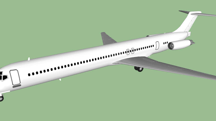 Template - McDonnell Douglas MD-83 (DC-9-83) | 3D Warehouse