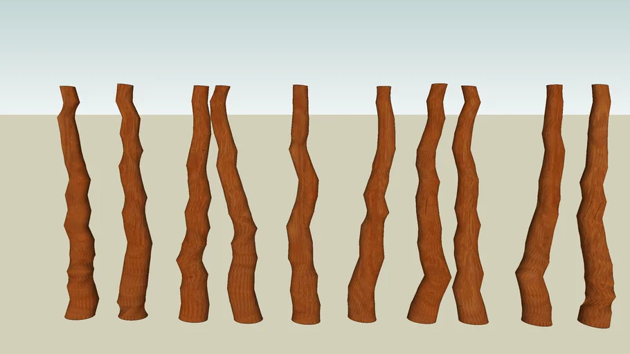twisted logs | 3D Warehouse