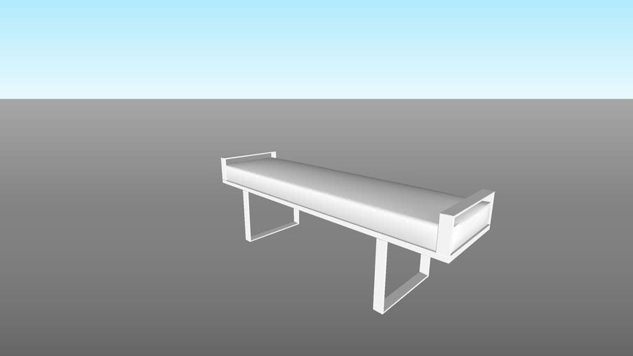 Bernhardt - Profile Metal Bench | 3D Warehouse