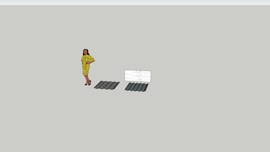 Atap uPVC Roofing Alderon | 3D Warehouse