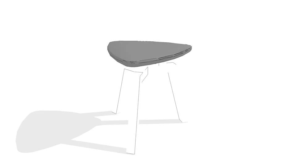 Solana Triangular End Table by Gus* Modern | 3D Warehouse