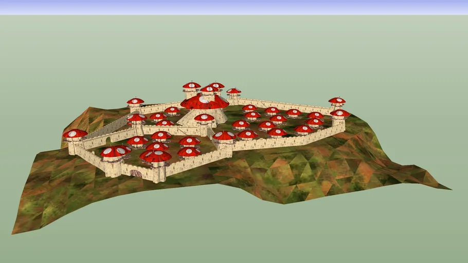 Fairy Tale Mushroom Castle | 3D Warehouse