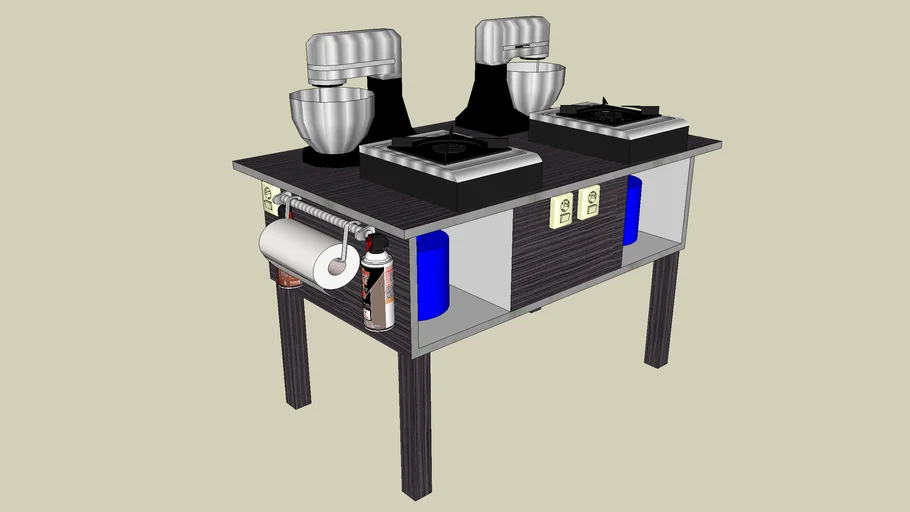 cooking/mixing table | 3D Warehouse