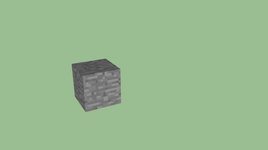 Minecraft Block - Stone | 3D Warehouse