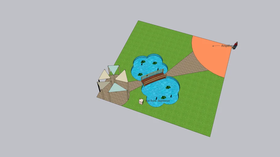 Koi Pond Friendship park | 3D Warehouse