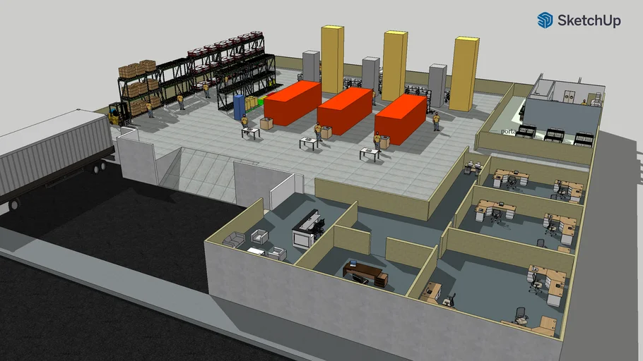 Industria Sacoleira - Projeto de Fábrica - Alexsandro Pereira e Renan Ramos | 3D Warehouse