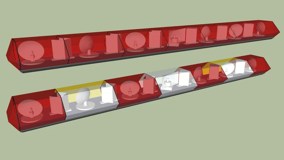 Code3 Style - Simple Apparatus Lightbar ( LAFD / SSFD look ) | 3D Warehouse