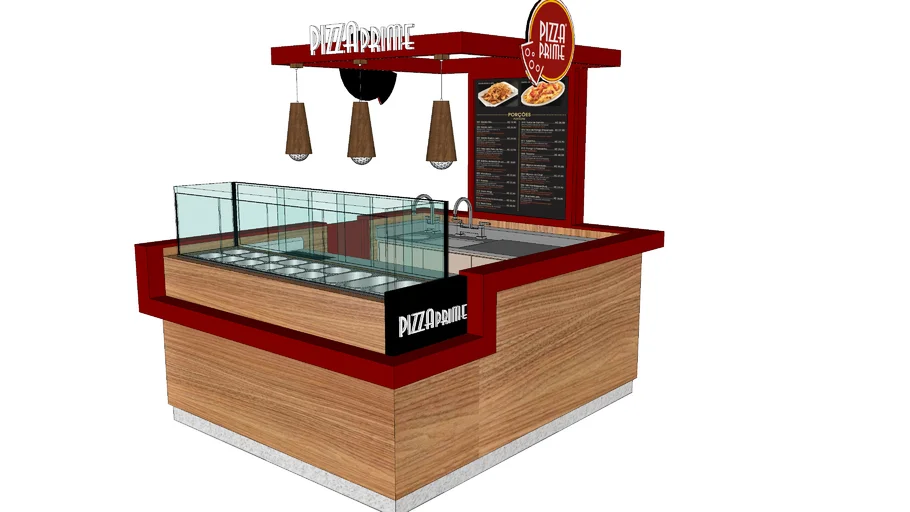 Stand PIZZA PRIME | 3D Warehouse