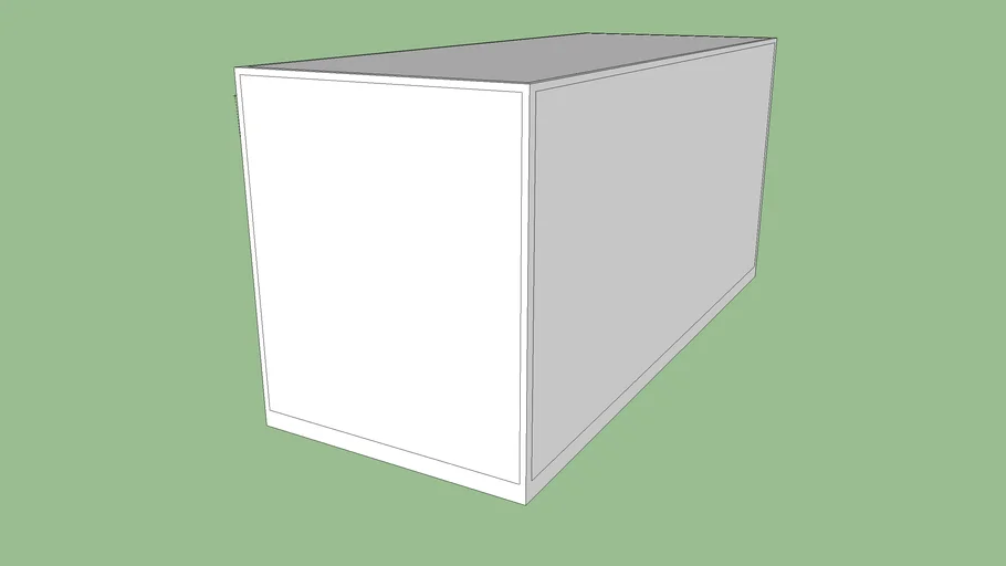 Blank 20-Foot High Cube Container Model | 3D Warehouse