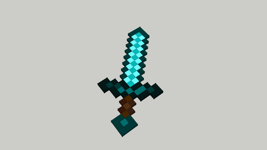 minecraft diamond sword (large) | 3D Warehouse