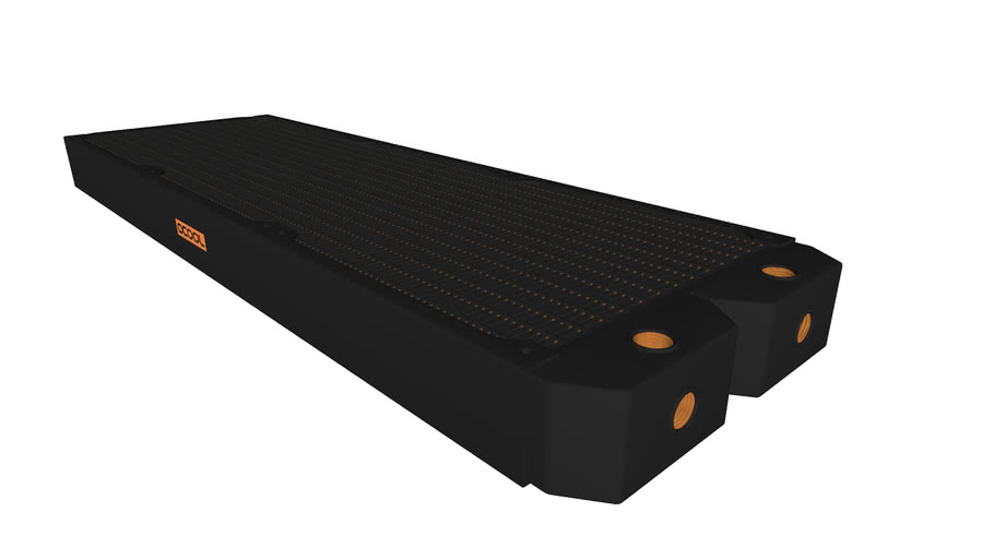 Alphacool NexXxoS XT45 Full Copper 180mm Triple radiator | 3D Warehouse