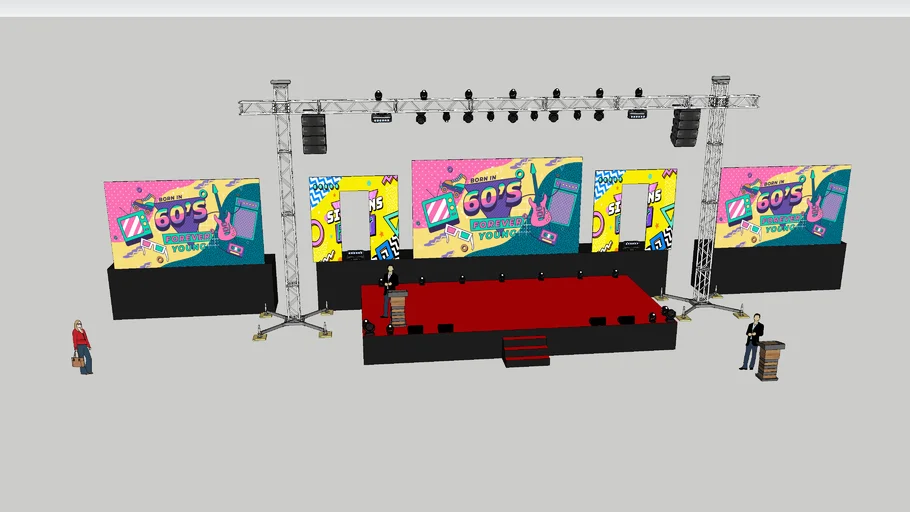stage retro theme | 3D Warehouse