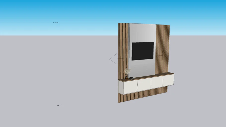 Painel de Tv com dois lado - Two sided TV PANNEL | 3D Warehouse